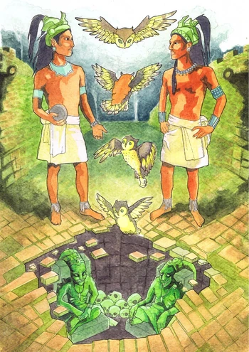 Ixbalanqué y Hunahpú | Wiki NeoTolteca | Fandom