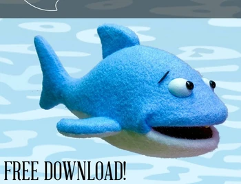 Shark Hand Puppet Sewing Pattern (Adam Kreutinger) | Craft Resource ...