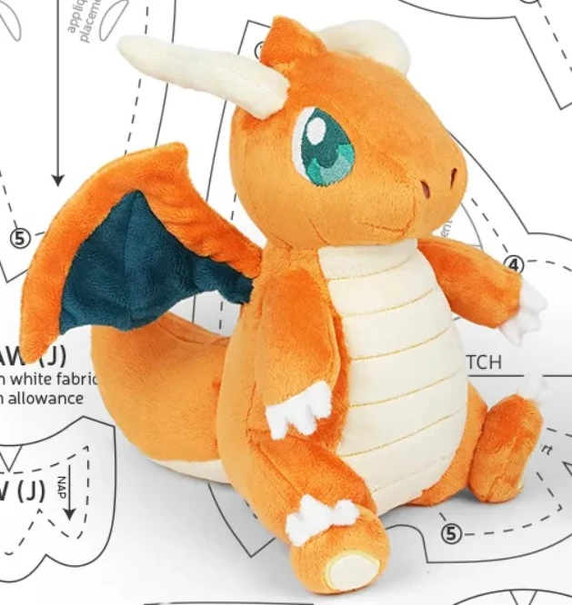 Dragonite Plushie Sewing Patterns | Craft Resource Wiki | Fandom