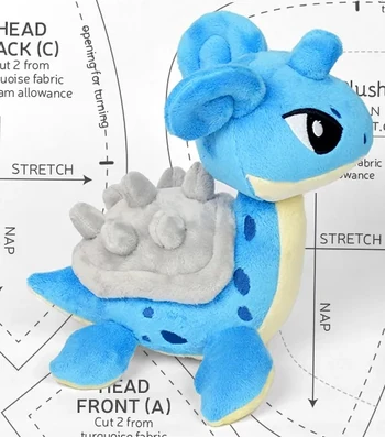 Lapras Plushie Sewing Pattern (Choly Knight) | Craft Resource Wiki | Fandom