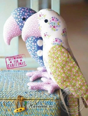 Parrot Plushie Sewing Pattern (Tone Finnanger) | Craft Resource Wiki ...