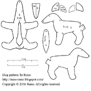Bull Terrier Plushie Sewing Pattern (Runo) | Craft Resource Wiki | Fandom