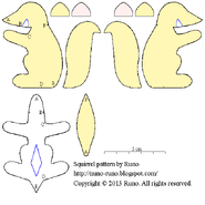 Squirrel Plushie Sewing Pattern (Runo) | Craft Resource Wiki | Fandom