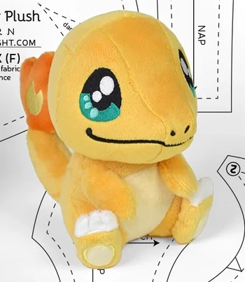 Charmander Plushie Sewing Pattern (Choly Knight) | Craft Resource Wiki ...
