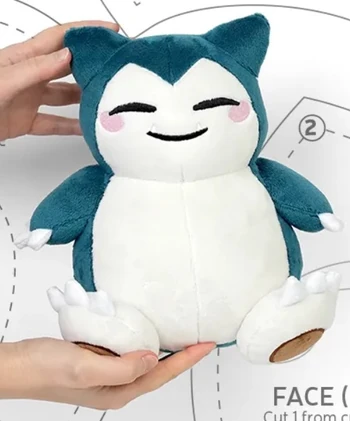 Snorlax Plushie Sewing Pattern (Choly Knight) | Craft Resource Wiki ...