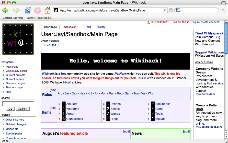 Talk:Main Page | Wikihack | Fandom