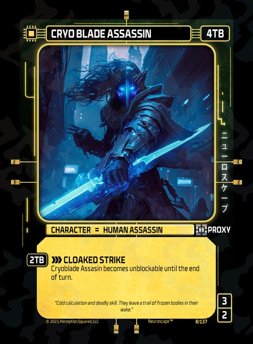 CRYO BLADE ASSASSIN | Neuroscape Wiki | Fandom