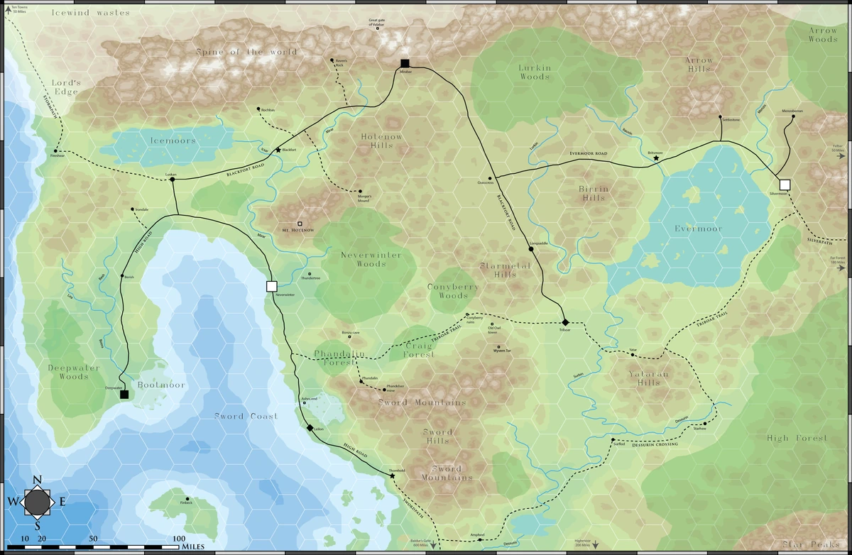 Regions | Neverwinter compendium Wiki | Fandom