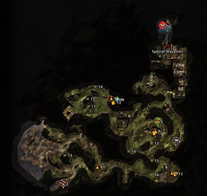 Drowned Shore Scrying Stones Map - Official Neverwinter Wiki