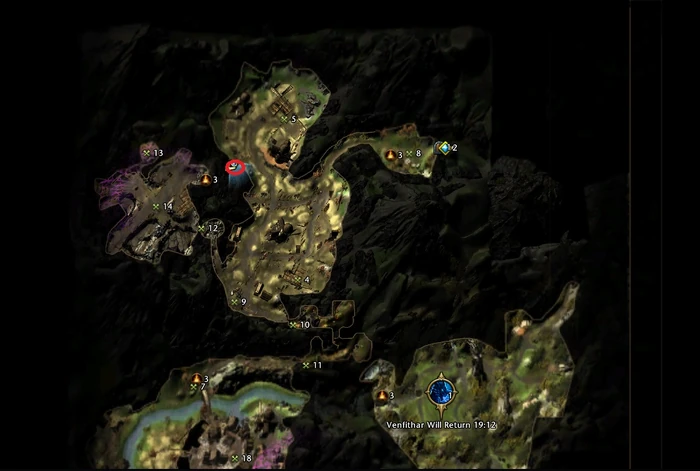 Rothé Valley Scrying Stones Map - Official Neverwinter Wiki