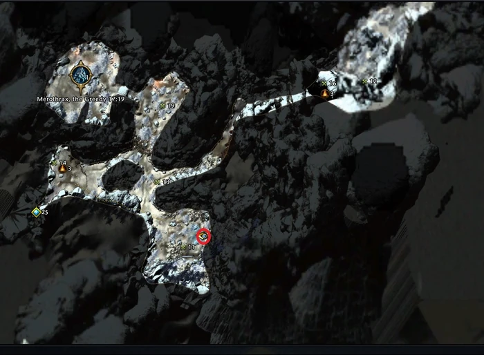 Icespire Peak Scrying Stones Map - Official Neverwinter Wiki