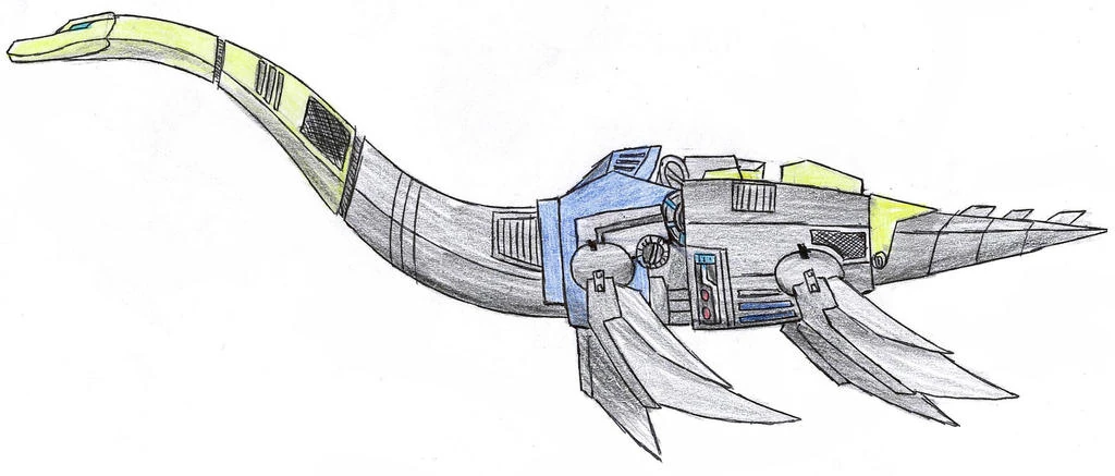 Plesio-zord super zord-power rangers-super dinosaur drive | New ideas ...