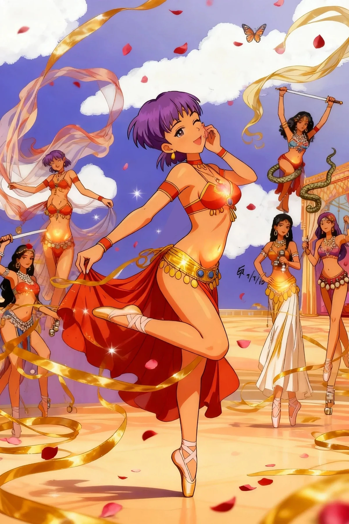 Nadia belly dancer girl idea 01-SEA ART AI | New ideas by Matt Weaver Wiki | Fandom