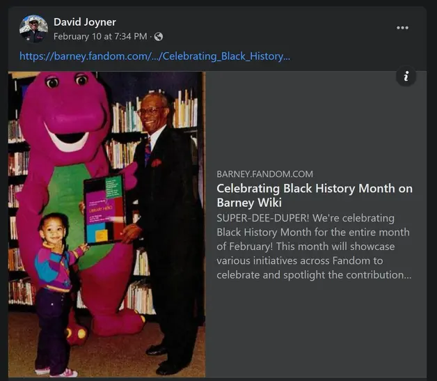 Barney in black history month | New ideas by Matt Weaver Wiki | Fandom