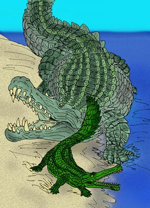 Deinosuchus-LBT live-action movie preview | New ideas by Matt Weaver ...