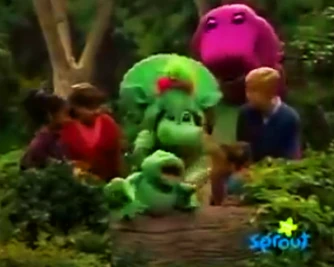 Barney animated lyric video-Frog on a log | New ideas by Matt Weaver ...