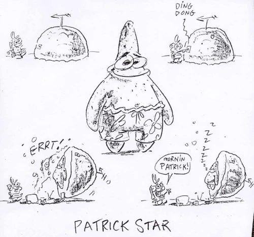 Patrick sketch-spongebob | New ideas by Matt Weaver Wiki | Fandom