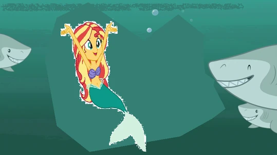 Equestria girls Mermaid tales sneak peek-shark encounter 1 | New ideas ...