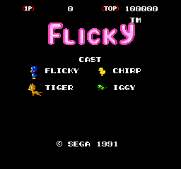 Flicky title screen | New ideas by Matt Weaver Wiki | Fandom