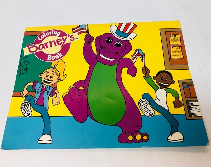 barney the dinosaur coloring book