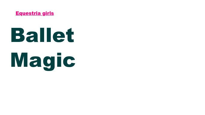 E-girls ballet magic sneak peek 01 | New ideas by Matt Weaver Wiki | Fandom