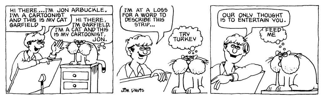 Jon-the first Garfield comic strip preview | New ideas by Matt Weaver ...