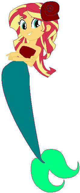 E-girls Mermaid Tales: Meeting Sunset shimmer | New ideas by Matt ...