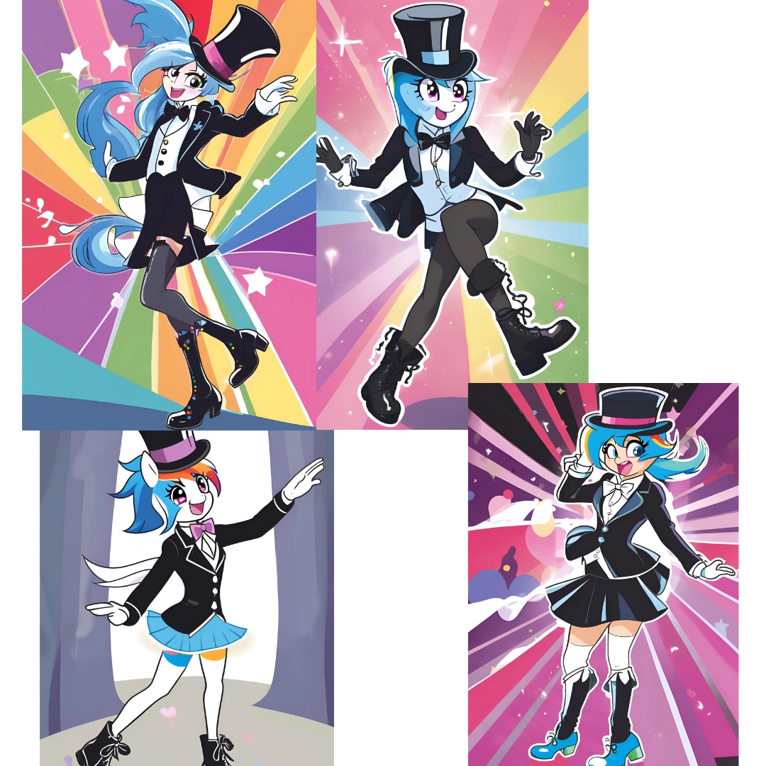 Rainbow tap dancer Dash preview-E-girls idea | New ideas by Matt Weaver ...