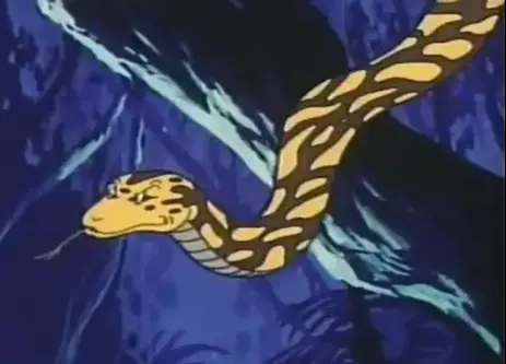 African Rock Python (Python sebae sebae) -Kimba the white lion netflix ...