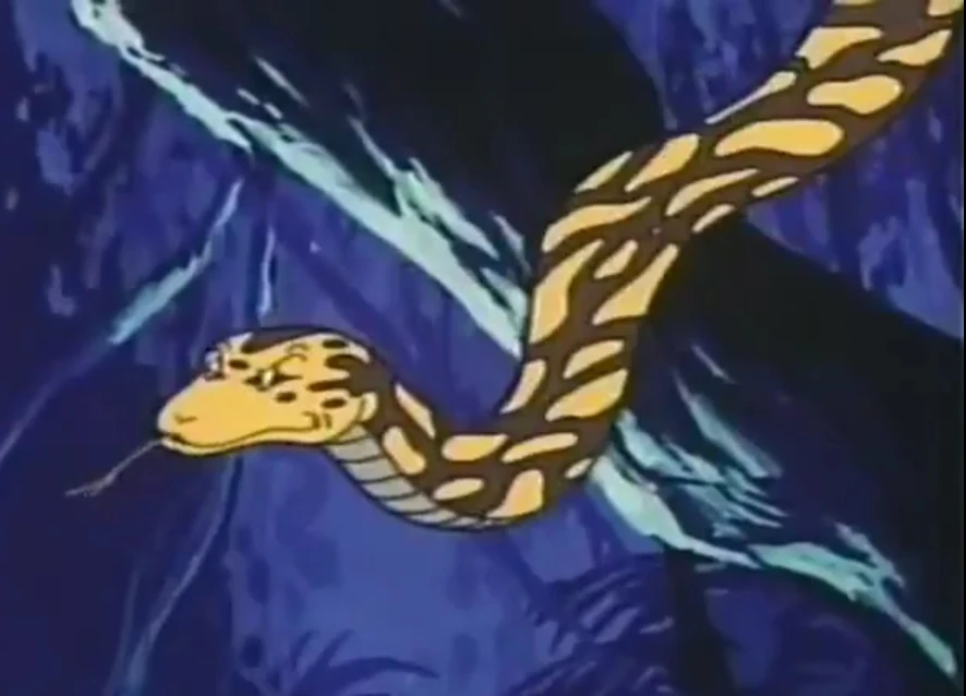 African Rock Python (Python sebae sebae) -Kimba the white lion netflix ...