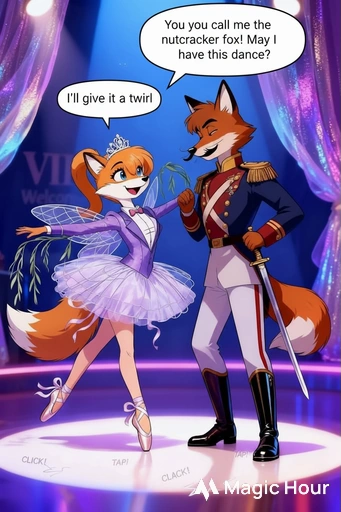 Alexander the nutcracker fox-SEA ART AI THEATER BECKY IN THE NUTCRACKER ...