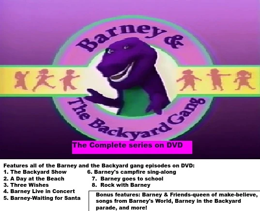 Barney & the Backyard Gang-DVD set | New ideas by Matt Weaver Wiki | Fandom