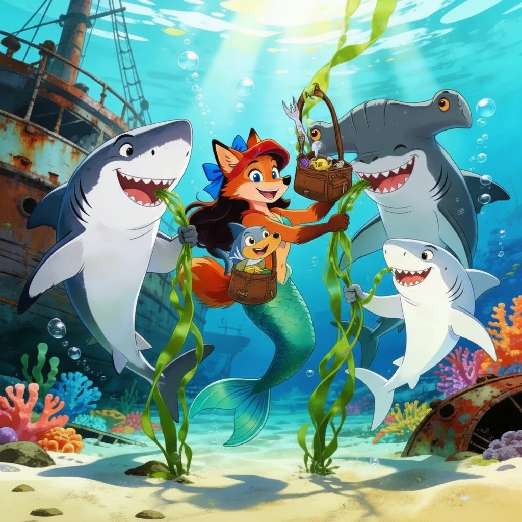 Shipwreck preview 1-the Little Merfox | New ideas by Matt Weaver Wiki ...