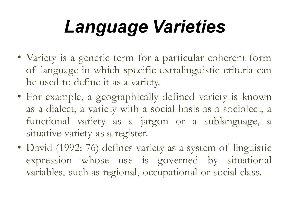 Variety (linguistics) | New ideas by Matt Weaver Wiki | Fandom