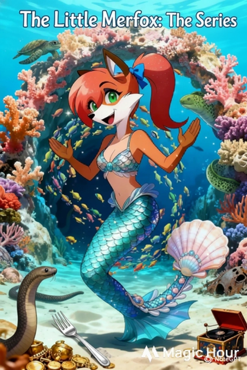 The Little Merfox series-about the Ariel spoof series | New ideas by ...