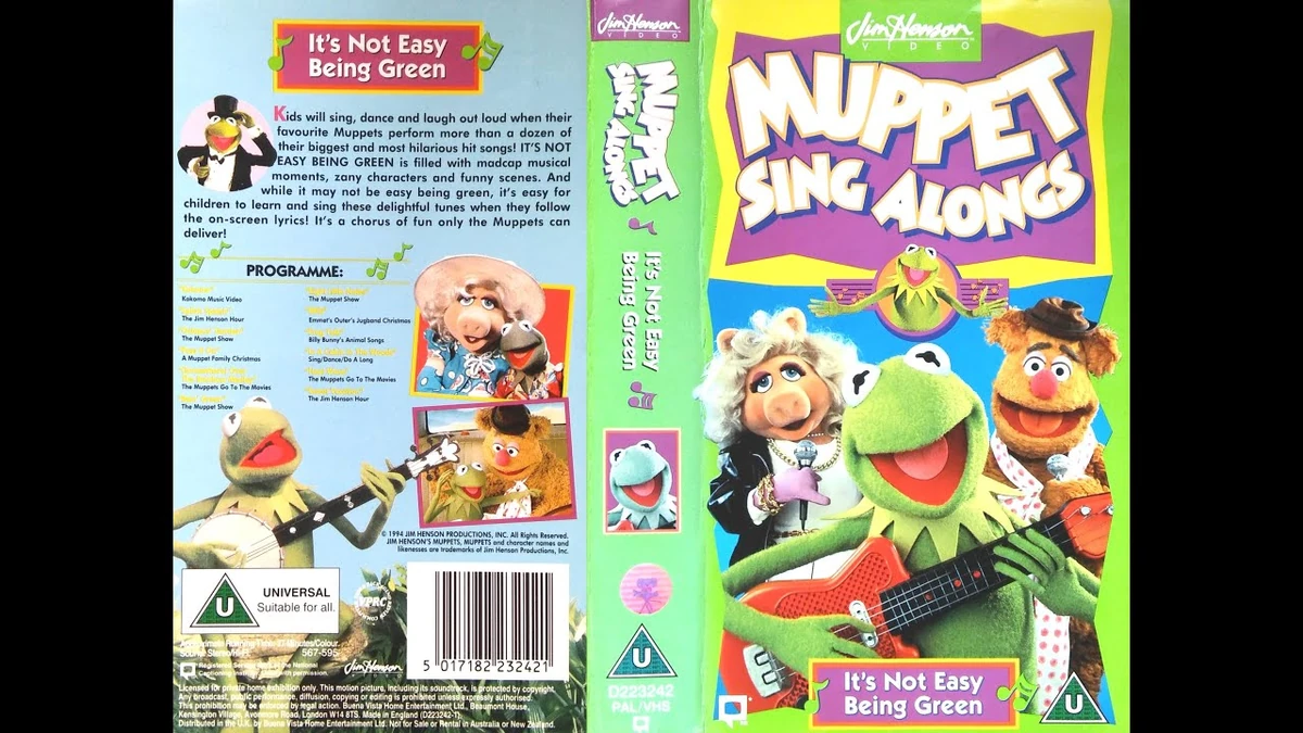 Muppets sing-alongs Vol 1-it's not easy being green DVD | New ideas by ...