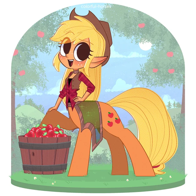 Applejack-e-girls Centaur magic 01 | New ideas by Matt Weaver Wiki | Fandom