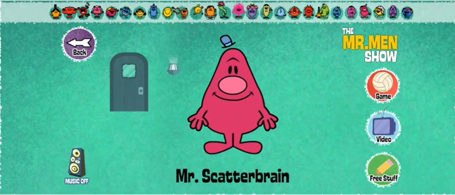 Mr Scatterbrain's square dance-the Mr Men Show | New ideas by Matt ...