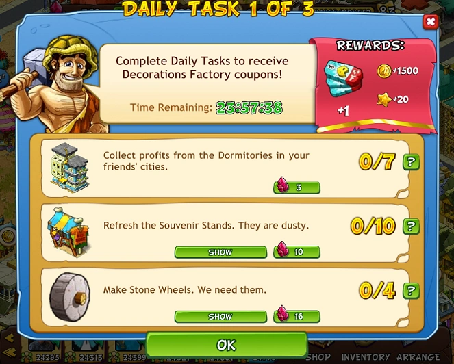 Daily Tasks - 04/30 | New Rock City Wiki | Fandom