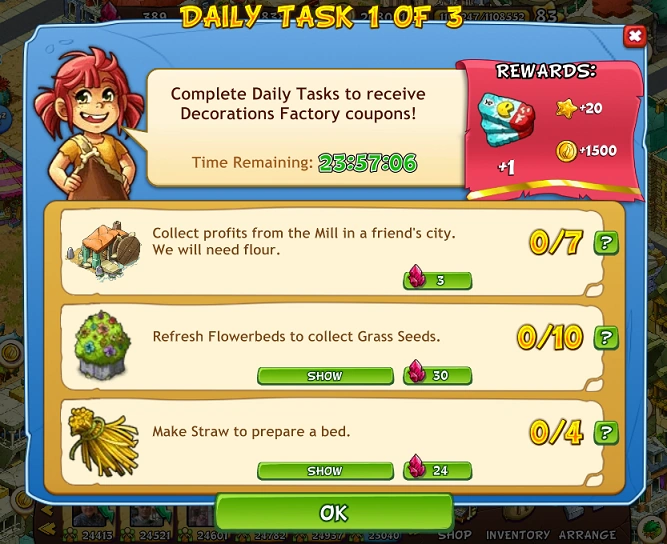 Daily Tasks - 05/21 | New Rock City Wiki | Fandom