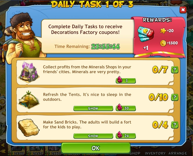 Daily Tasks - 05/14 | New Rock City Wiki | Fandom