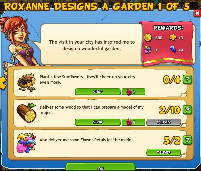 Roxanne Designs a Garden Quest Set | New Rock City Wiki | Fandom