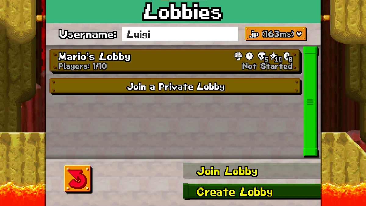 Lobby Menu | New Super Mario Bros Versus Wiki | Fandom