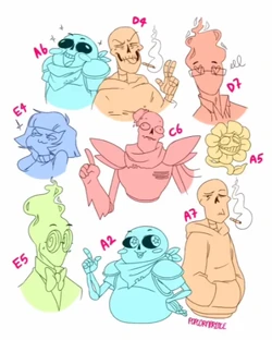 how to draw underswap characters