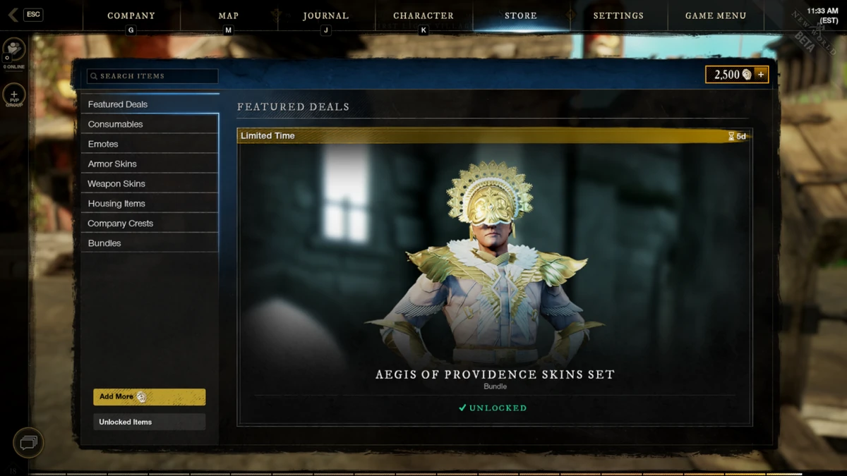 Store | New World Wiki | Fandom