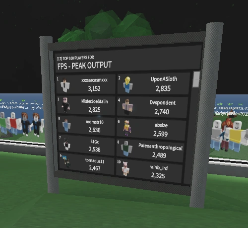 FPS Leaderboard | New User Machine Wiki Wiki | Fandom