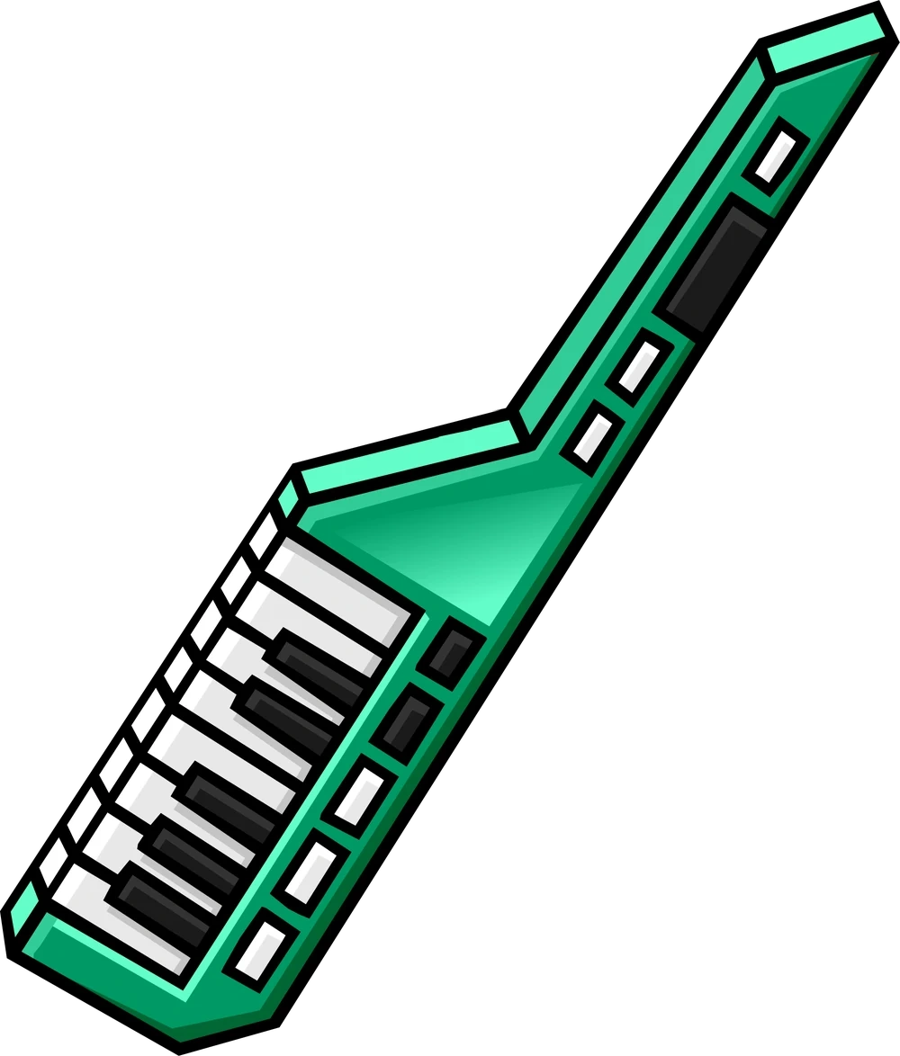 Green Keytar | New Club Penguin Wiki | Fandom