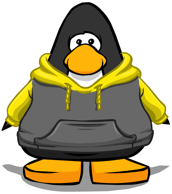 Yellow and Black Two-tone Hoodie | New Club Penguin Wiki | Fandom