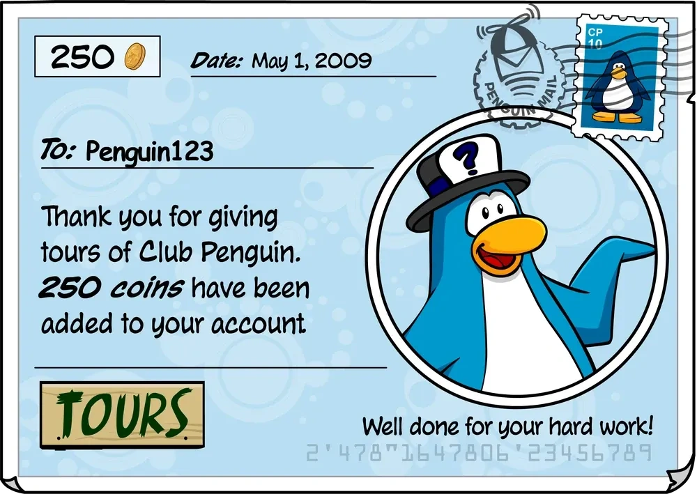Tour Guide Paycheck | New Club Penguin Wiki | Fandom