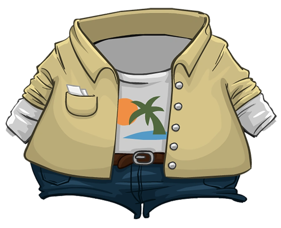Tan Summer Outfit | New Club Penguin Wiki | Fandom